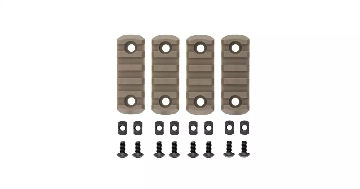 4-PC MLOCK Polymer Rail Kit - Dark Earth [TMC] - Taiwangun UE