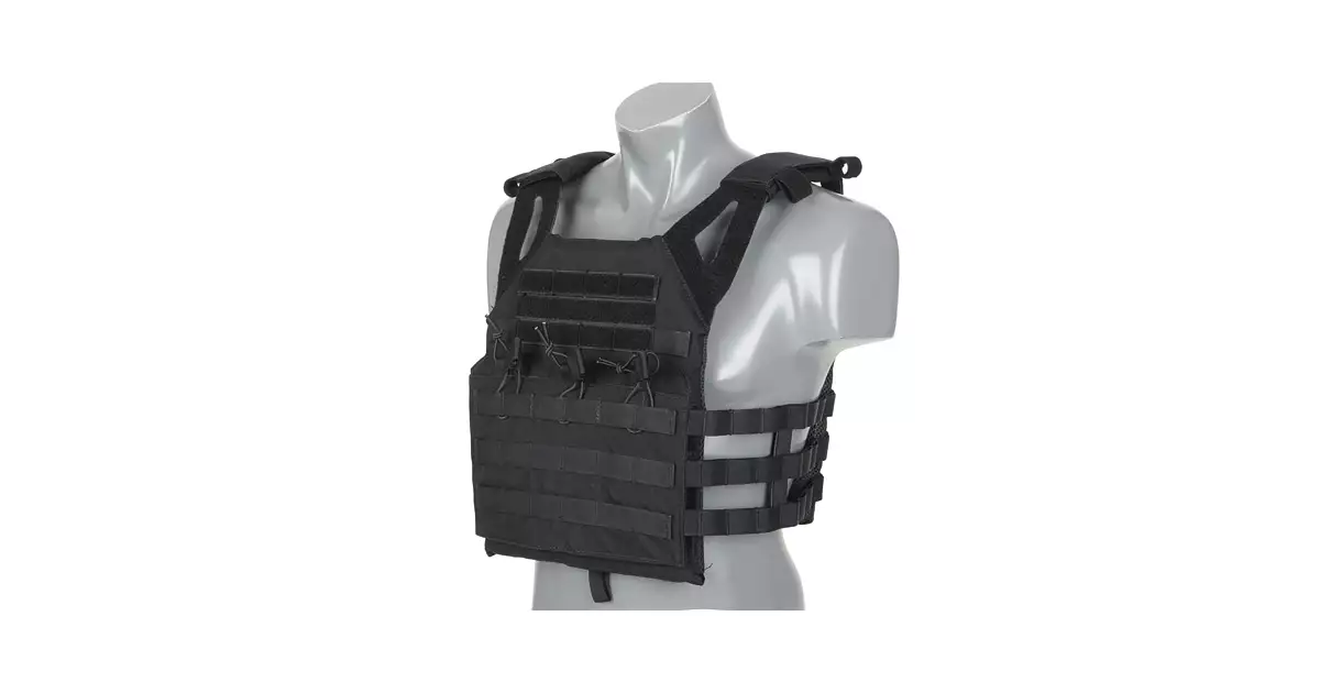Jump Plate Carrier V2 with dummy SAPI Plates - Black | TaiwanGun US & EU