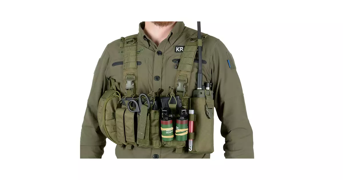 [Ensemble] Buckle Up Modular Chest Rig - Olive [8FIELDS] + UMP/MP5 ...