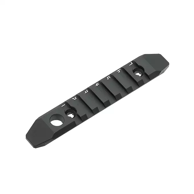 7-slot aluminium rail MLOCK/KEYMOD -black [WADSN] | Taiwangun