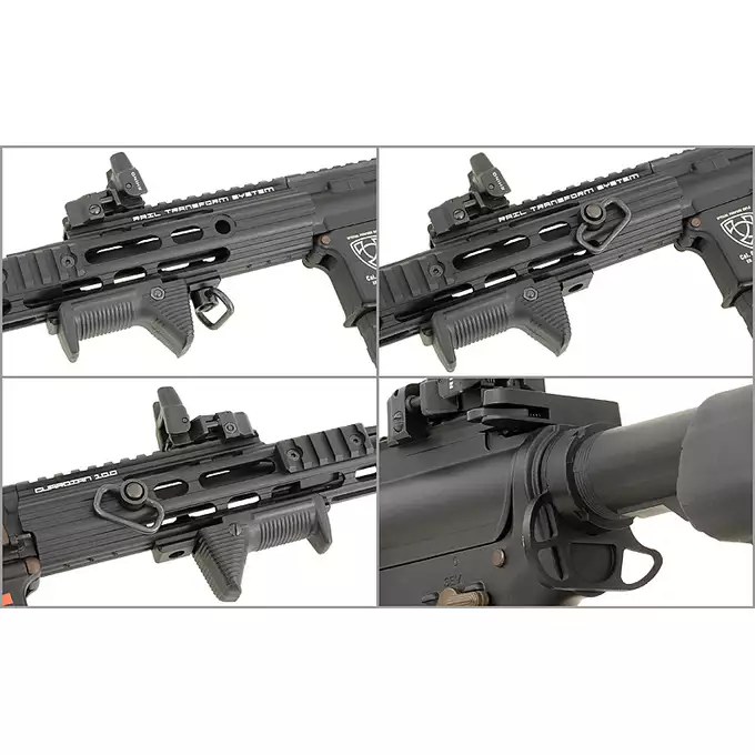 Réplica ASR111 GUARDIAN Full-Metal - Negro [APS] - TaiwanGun