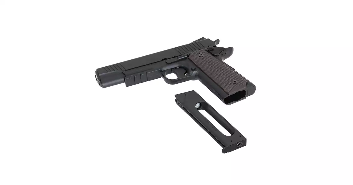 [Set] La M45A1 de C02 [KWC] + CO2 Cargador para M45A1 [KWC] - TaiwanGun