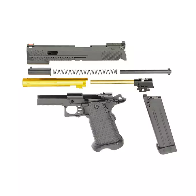 3331 pistol replica with Gas Blowback (GBB) - Black [Golden Eagle ...