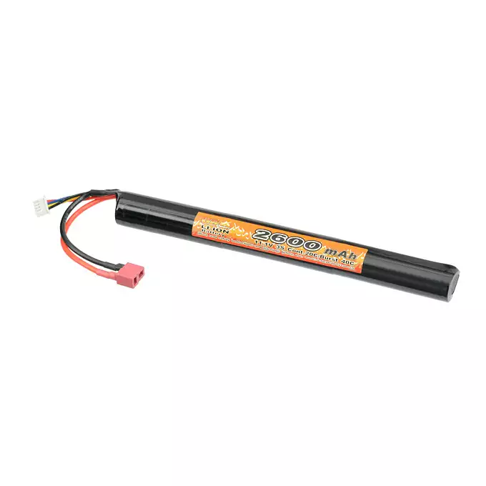 Battery Li-ion 2600 mAh 11,1V Stick T-Plug [8FIELDS] | TaiwanGun US & EU