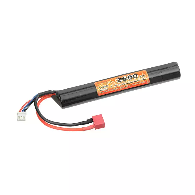 Battery Li-ion 2600 mAh 7,4V Stick - T-Plug [VB] | TaiwanGun US & EU