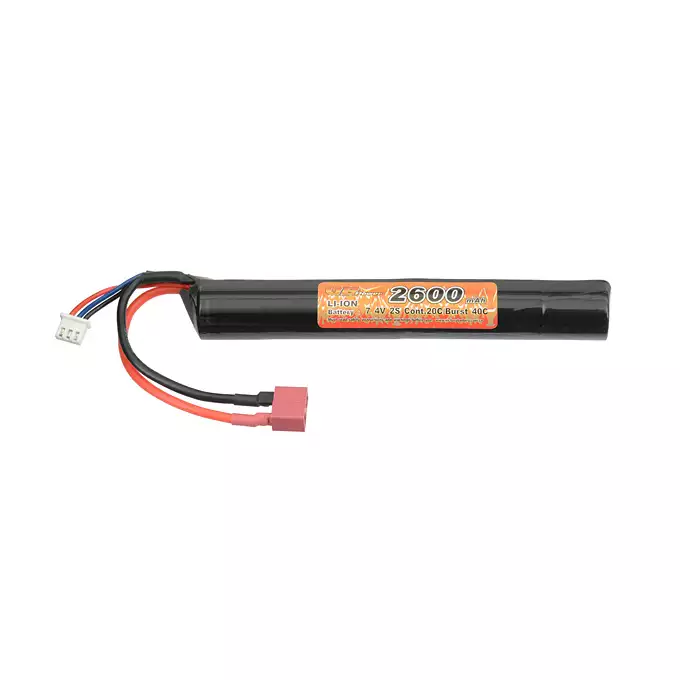 Battery Li-ion 2600 mAh 7,4V Stick - T-Plug [VB] | TaiwanGun US & EU