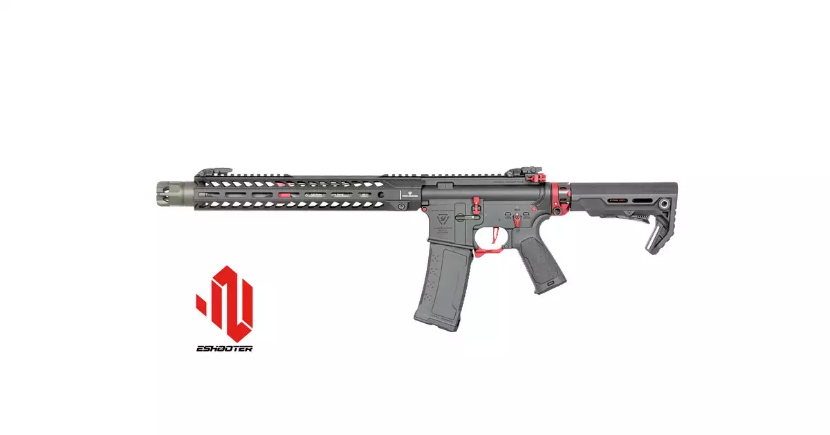 Strike industries 13.5" Raiders Competition Carbine AEG Rifle - Red ...