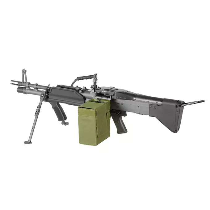 [Set] MK43 Mod0 Navy Seals Light Machine Gun Replica [A&K] + 3500rd Capacity Electric Drum ...