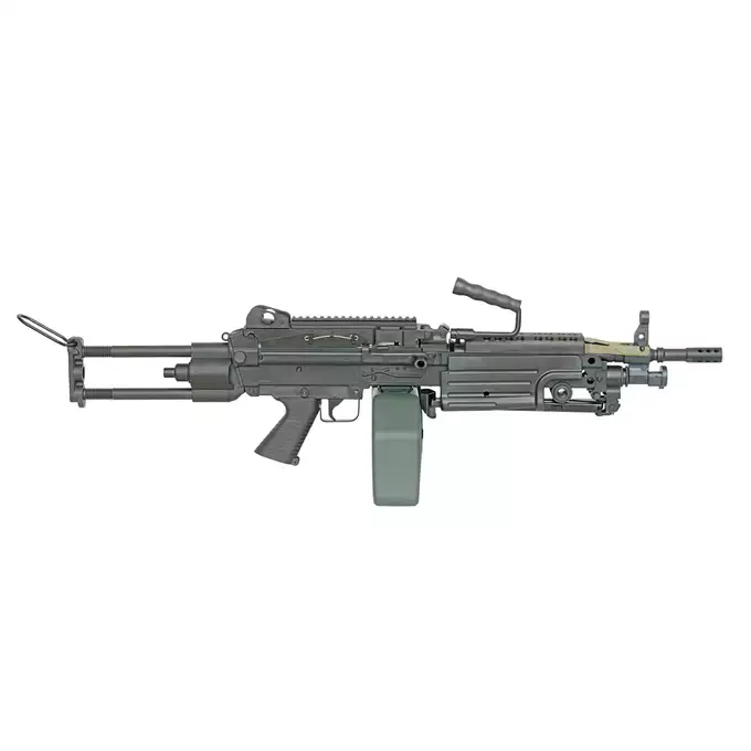 [Zestaw] Replika karabinu maszynowego M249 PARA Sports Line [A&K] + Elektryczny magazynek ...