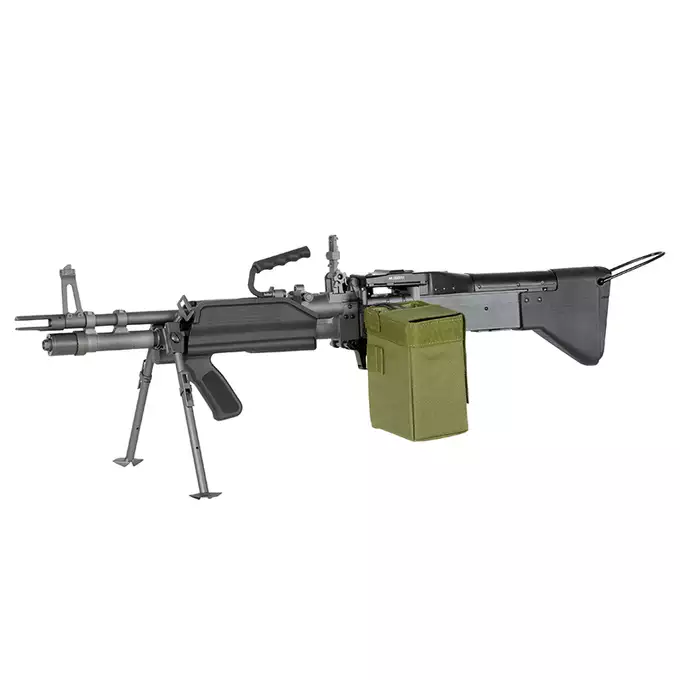 [Zestaw] Replika karabinu maszynowego MK43 Mod0 Navy Seals [A&K] + Elektryczny magazynek ...