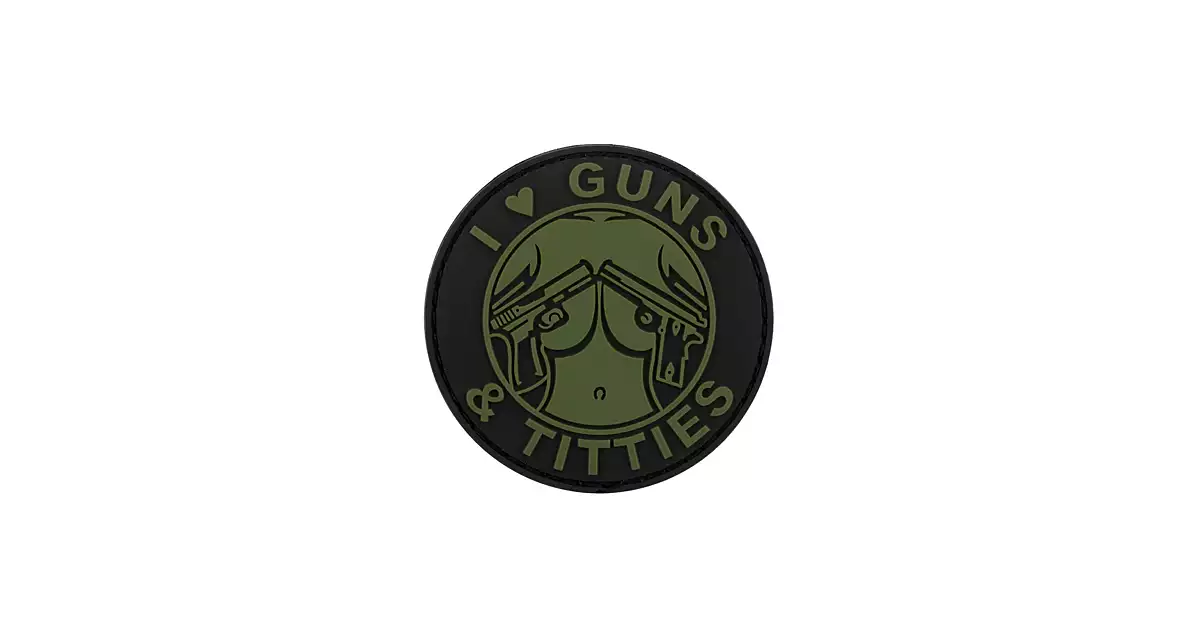 GUNS & TITTIES PVC Patch 1 [8FIELDS] | Taiwangun