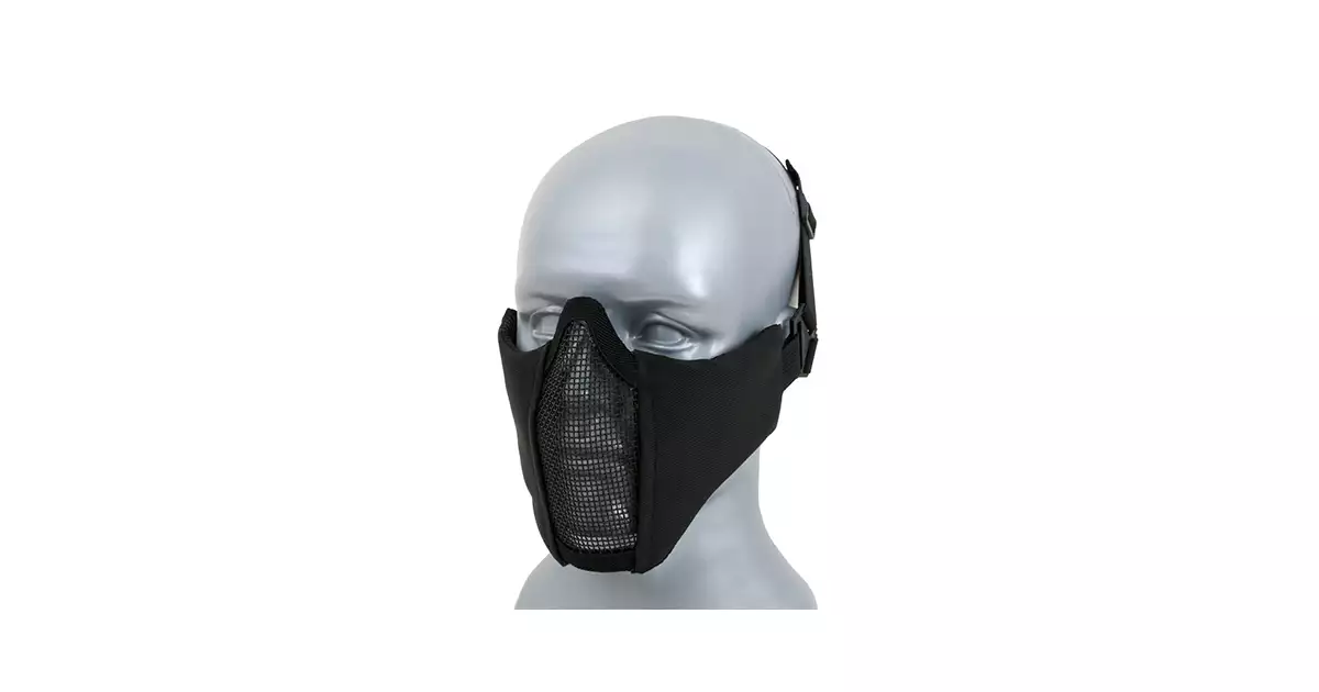 Half Face Protective MESH Mask 2.0 - Black [CS] | Taiwangun