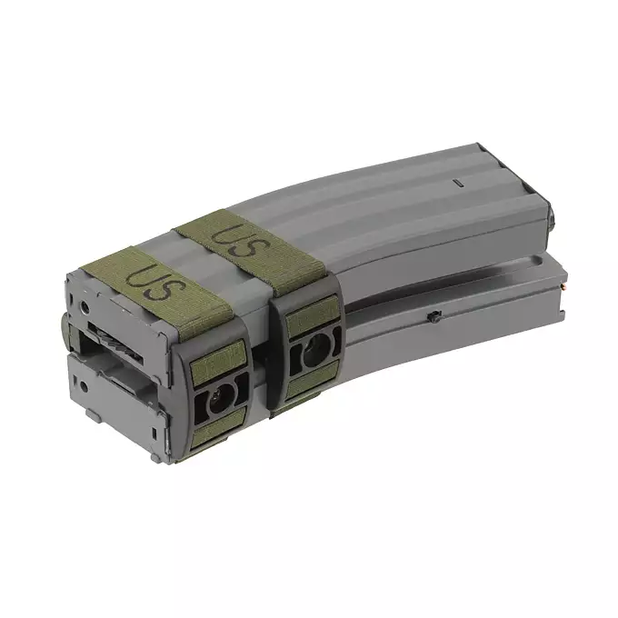 1000rd Electric Dual-Magazine long for M4/M16 (rechargeable) - Grey ...