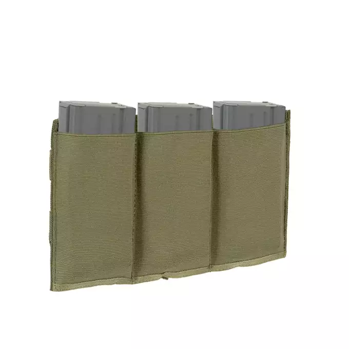 Elastic Triple SR25/M14/SCAR-H Magazine Pouch - Olive | Taiwangun