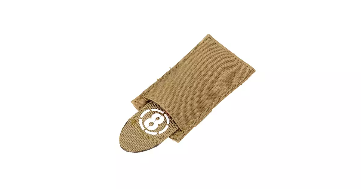 8Fields Airsoft Dead Red Rag Pouch - Coyote | Taiwangun