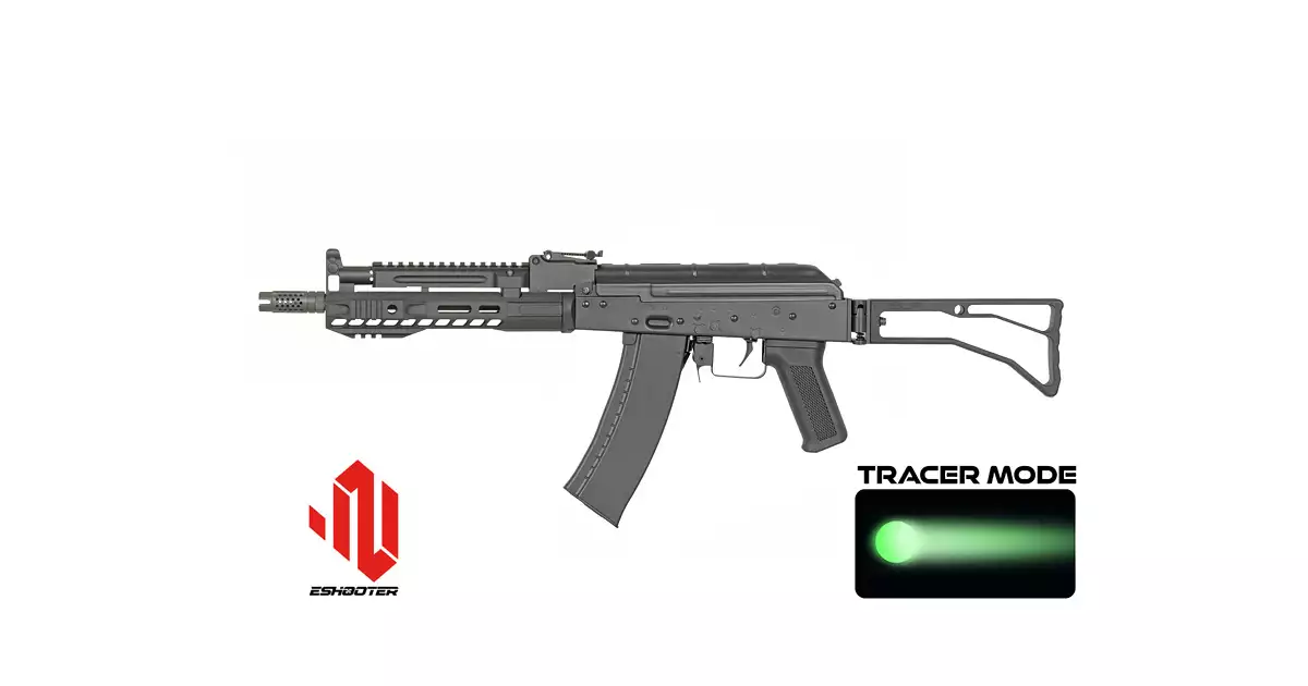 [Set] SLR AK-105 Rifle Replica ETU Eshooter [CYMA] + 140rd Steel Mid ...