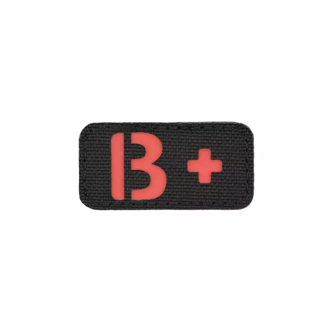 Laser Cut B+ Blood Type Patch - Red [8Fields] - TaiwanGun