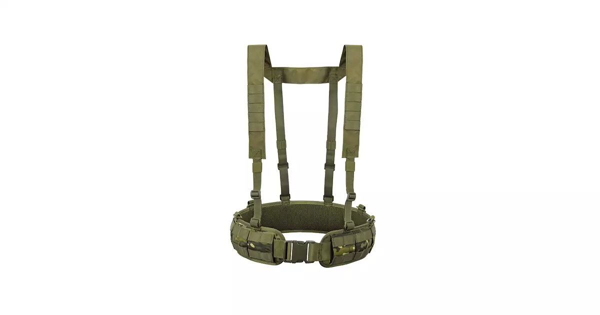 [Ensemble] Padded MOLLE Combat Belt (S) - Coyote [8FIELDS] + Sangles ...