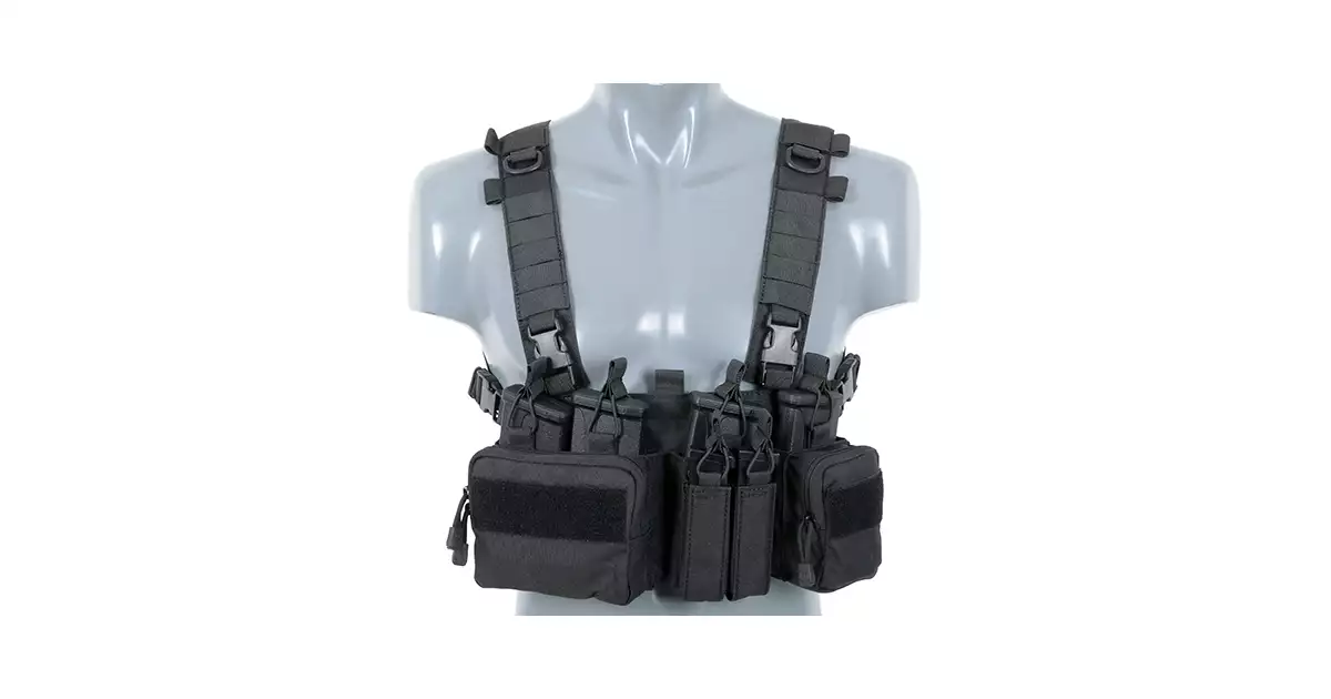 Buckle Up Recce/Sniper Chest Rig - Black [8FIELDS] | Taiwangun