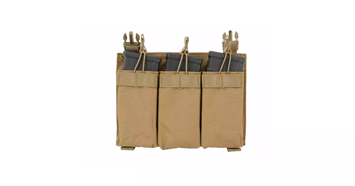 Buckle Up Triple 5.56 Pouch Panel - Coyote [8FIELDS] | TaiwanGun US & EU