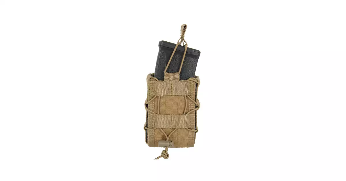 MOLLE Double Rifle Mag Speed Pouch - Coyote | TaiwanGun US & EU