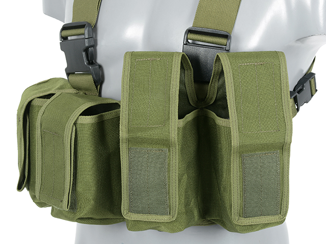 Navy Seal Chest Rig w/ M16/AK47/M14 Pouches - Olive [8FIELDS CLASSIC ...