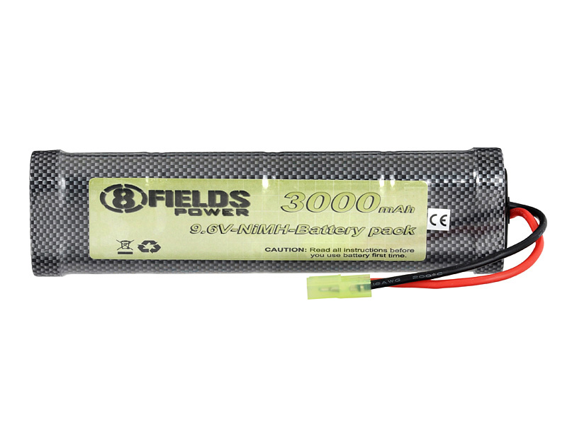 Akumulator NiMH 3000 mAh 9,6V - typ large [8FIELDS] - TaiwanGun