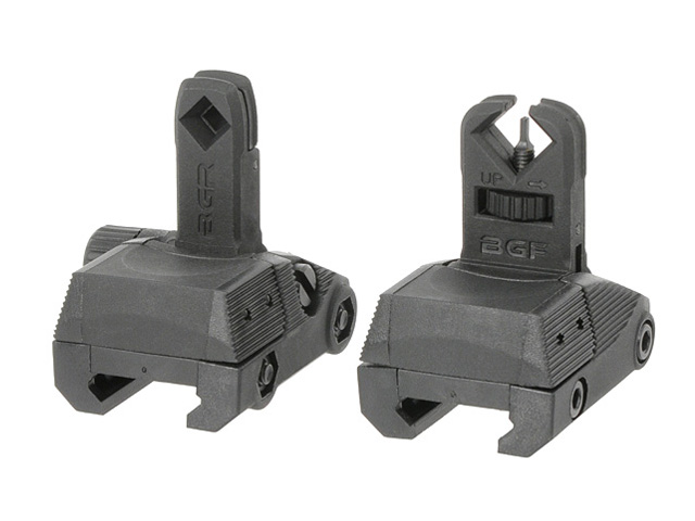 CM.103 Polymer Folding Sight Set - Black [CYMA] | TaiwanGun US & EU