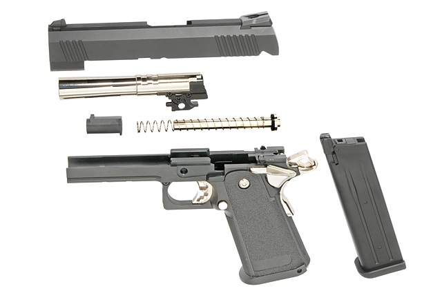 3301 pistol replica with Gas Blowback (GBB) - Black [Golden Eagle ...