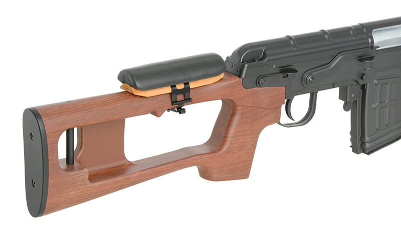 SVD Airsoft Bolt Action Sniper Rifle - Plastic Wood Version [AGM ...