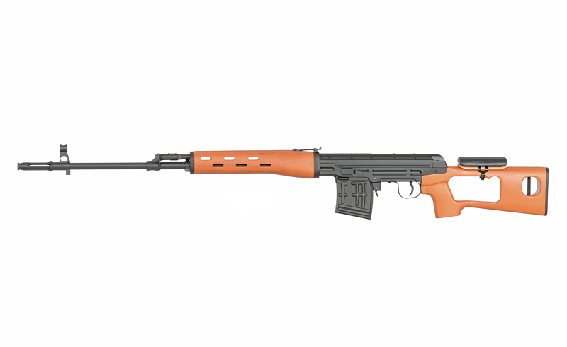 SVD Airsoft Bolt Action Sniper Rifle - Real Wood [AGM] | Taiwangun