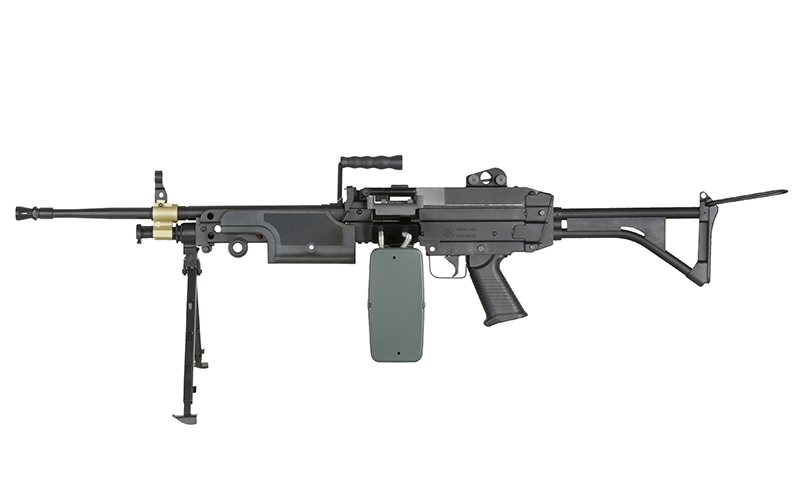 [Zestaw] Replika karabinu maszynowego FN M249 MK1 LMG [A&K] + Elektryczny magazynek pudełkowy ...