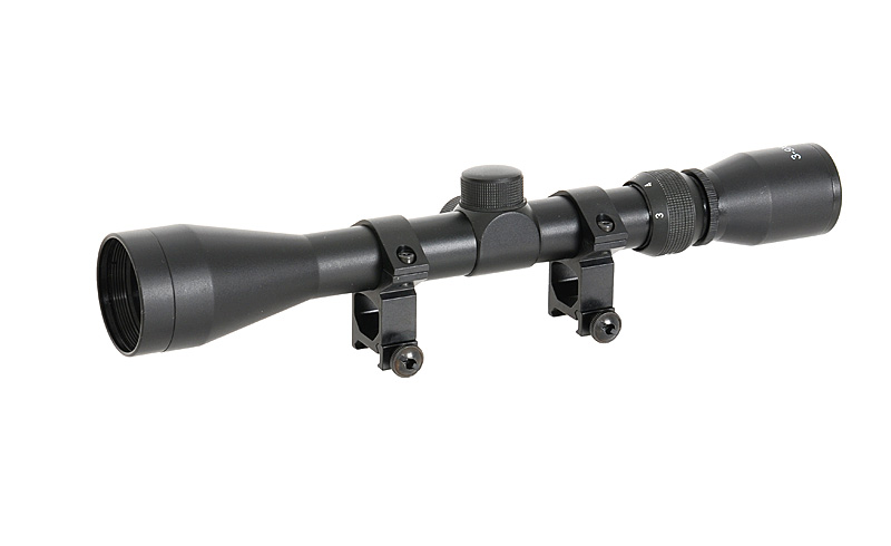 [Set] + Scope 3-9x40 with high mount rings [PCS] - Taiwangun