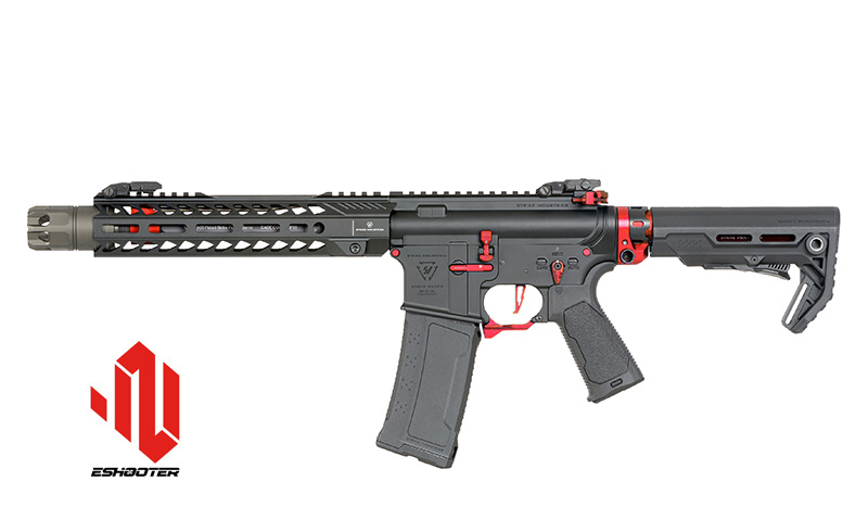 Strike industries 10" Raiders SBR AEG Rifle - Red [EMG] - Taiwangun