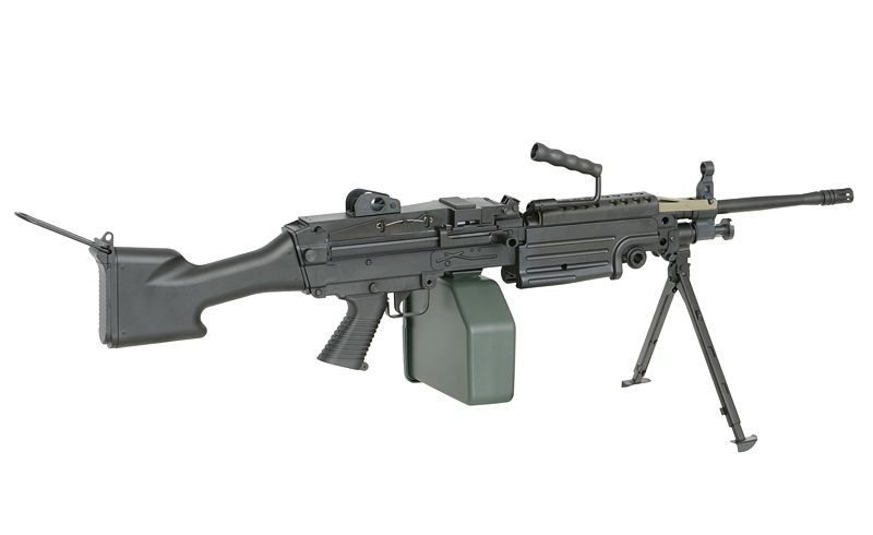 [Zestaw] Replika karabinu maszynowego M249 MKII Sports Line [A&K] + Elektryczny magazynek ...