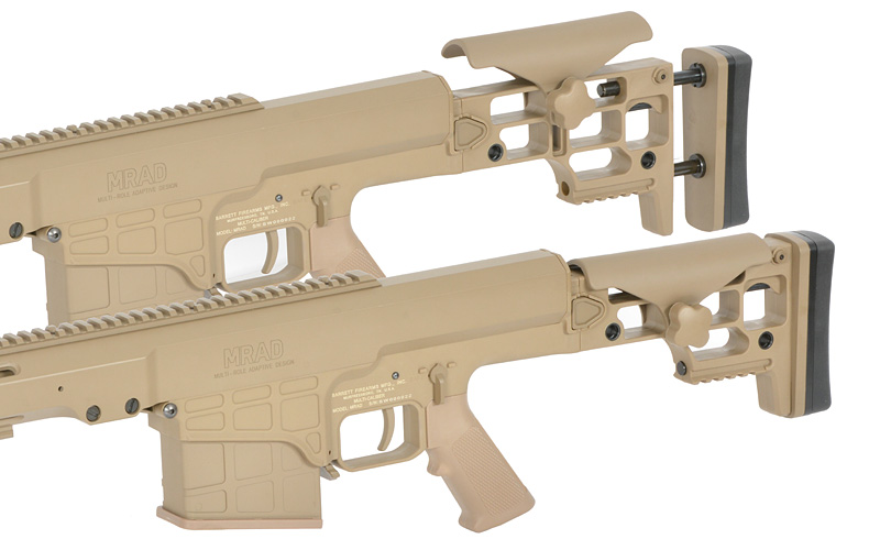 Barrett M98B MRAD Full Metal Airsoft Spring Rifle - Black [6mmProshop ...