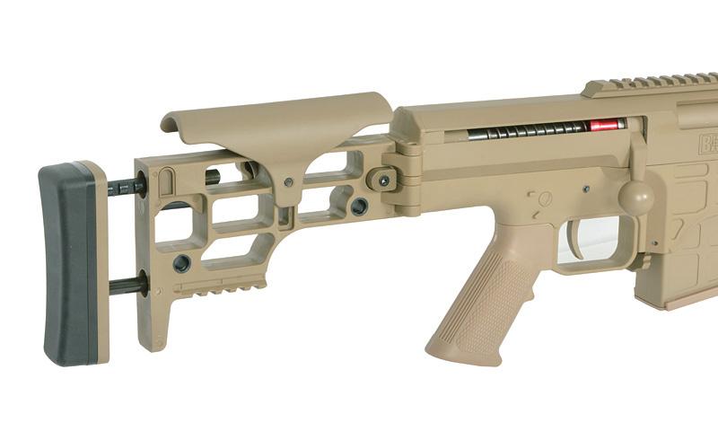 Replika Barrett M98B MRAD Spring Full Metal - Tan [6mmProshop] - TaiwanGun