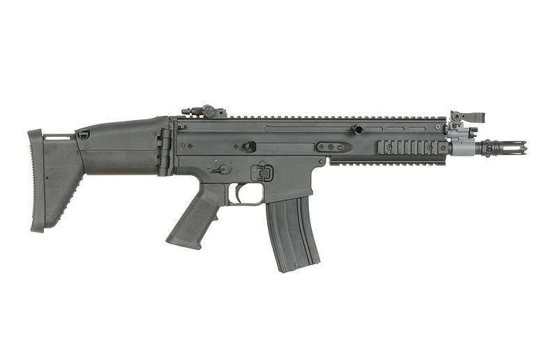 FN SCAR-L Subcarbine Replica with 25RPS, ESHOOTER ETU - Black [Cybergun ...
