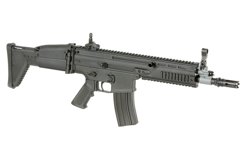 FN SCAR-L Subcarbine Replica with 25RPS, ESHOOTER ETU - Black [Cybergun ...