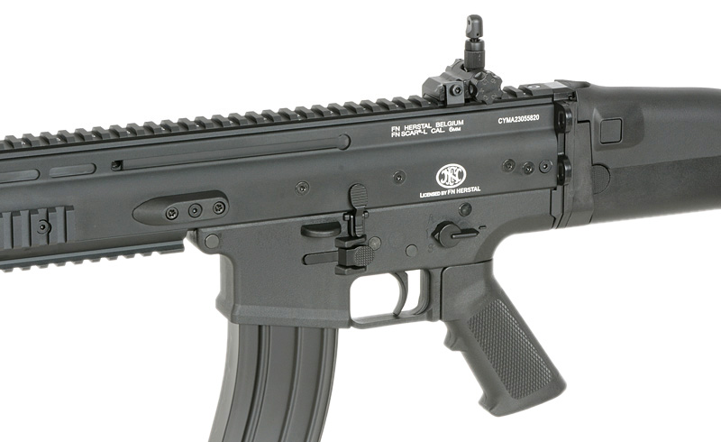 FN SCAR-L Subcarbine Replica with 25RPS, ESHOOTER ETU - Black [Cybergun ...