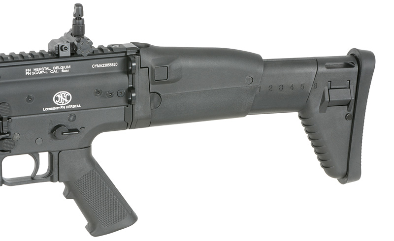 FN SCAR-L Subcarbine Replica with 25RPS, ESHOOTER ETU - Black [Cybergun ...
