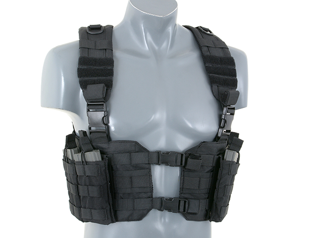 Split Front Chest Harness - Black [8FIELDS] | Taiwangun