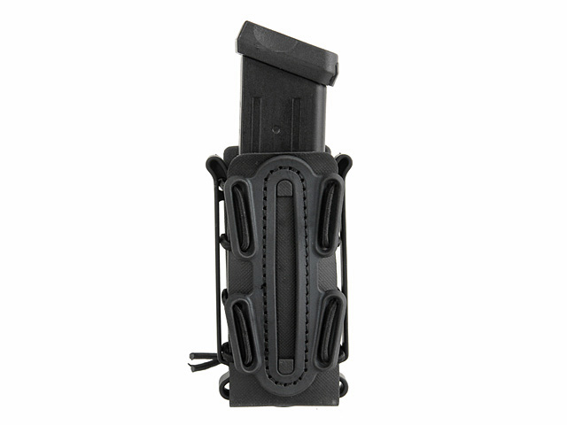Soft Shell Pistol Mag Pouch with MOLLE Clip - Black [TMC] | Taiwangun