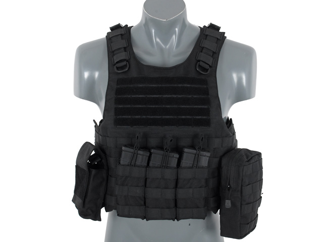 Lightweight AAV FSBE Assault Vest System V2 - Black [8FIELDS ...