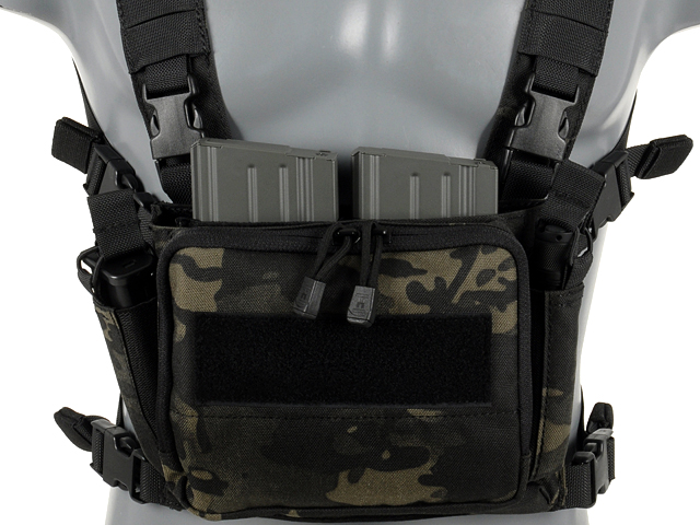 [Set] Compact Multi-Mission Chest Rig - Black [8FIELDS] + Plate Carrier ...