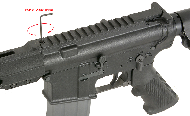 AR15 WE13-3A 9.5" GBB Rifle Replica Nylon - Black [WELL PRO] - TaiwanGun