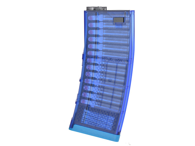 [Set] 180rd Lancer L5AWM 5.56 Style Train-Safe AEG Magazine - Blue [EMG ...