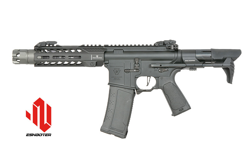 Strike industries 7" Raider CQB AEG Rifle, GEN-2 - Black [EMG] | Taiwangun