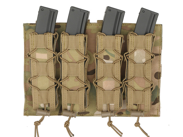 MOLLE Speed Quad MP5/SMG Magazine Pouch - Multicamo | TaiwanGun US & EU
